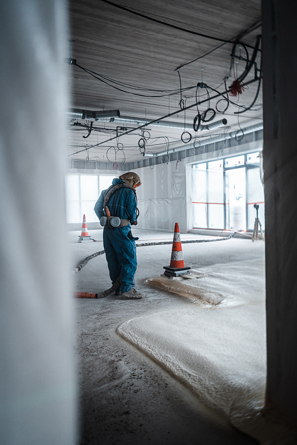 Isolation par mousse polyuréthane projetée à Mulhouse en Alsace